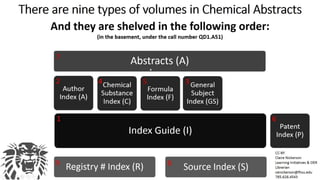 How to Use Chemical Abstracts (in Print) | PPTX