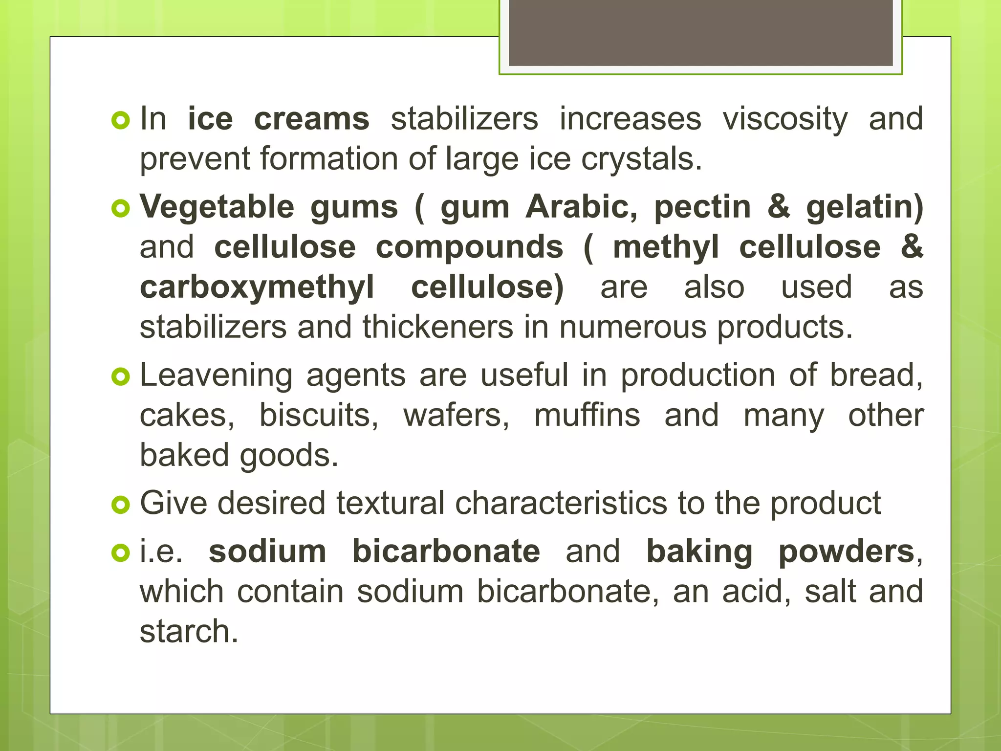 Chemical additives as non preservatives | PPTX