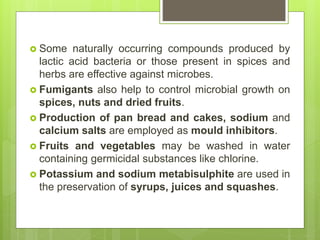 Chemical additives as non preservatives | PPTX