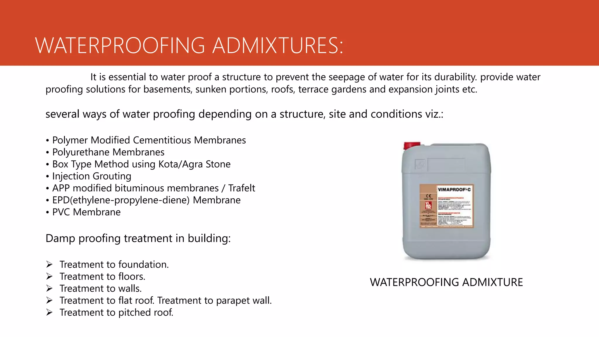 CHEMICAL ADMIXTURES FOR CONCRETE | PPTX