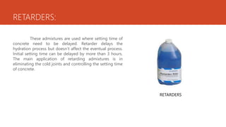CHEMICAL ADMIXTURES FOR CONCRETE | PPTX