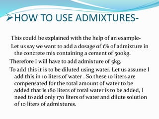 Chemical Admixtures | PPTX