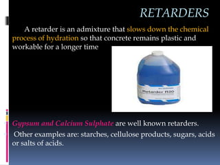 Chemical admixtures | PPTX