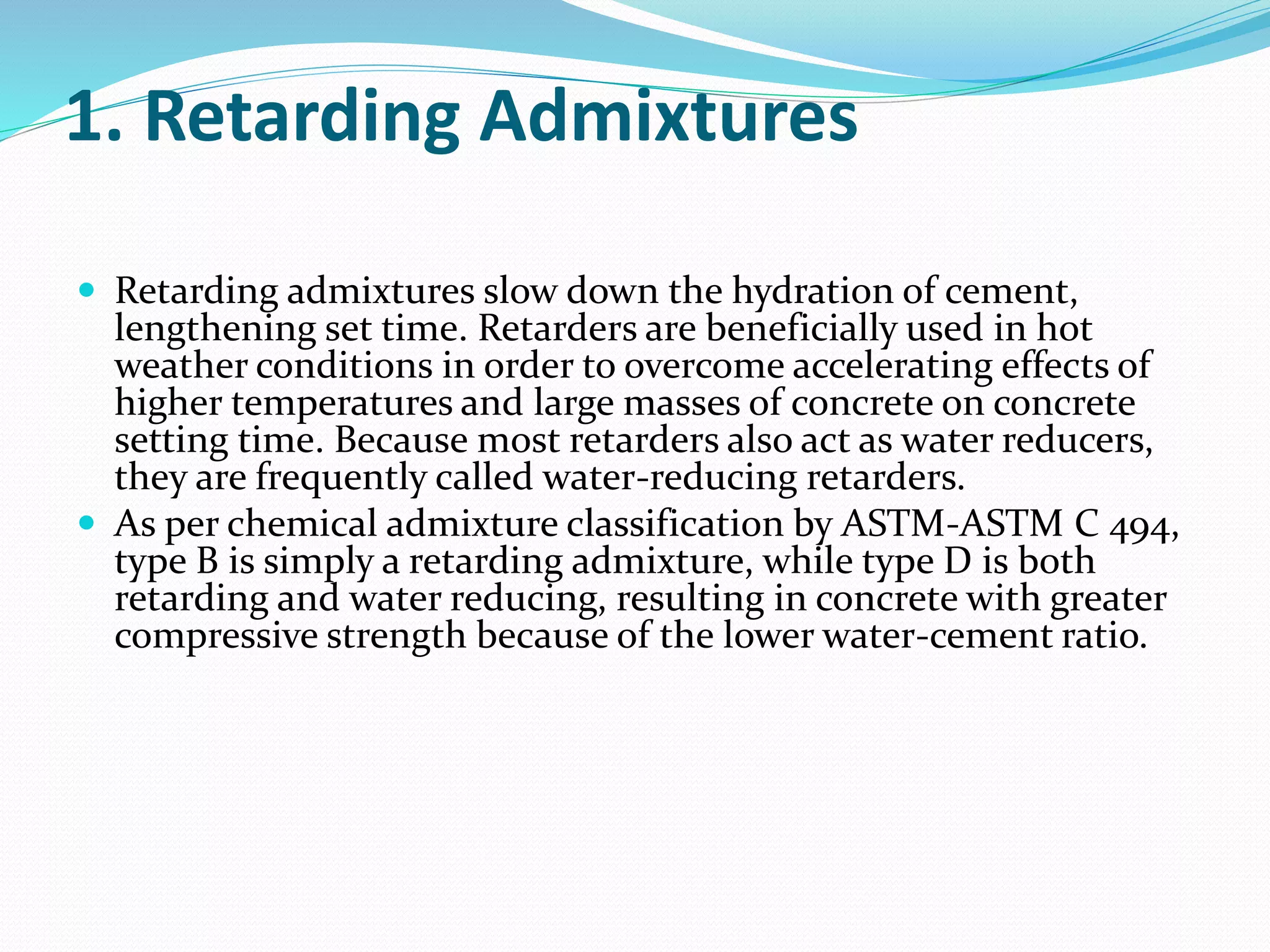 Cement Chemical admixtures | PPT