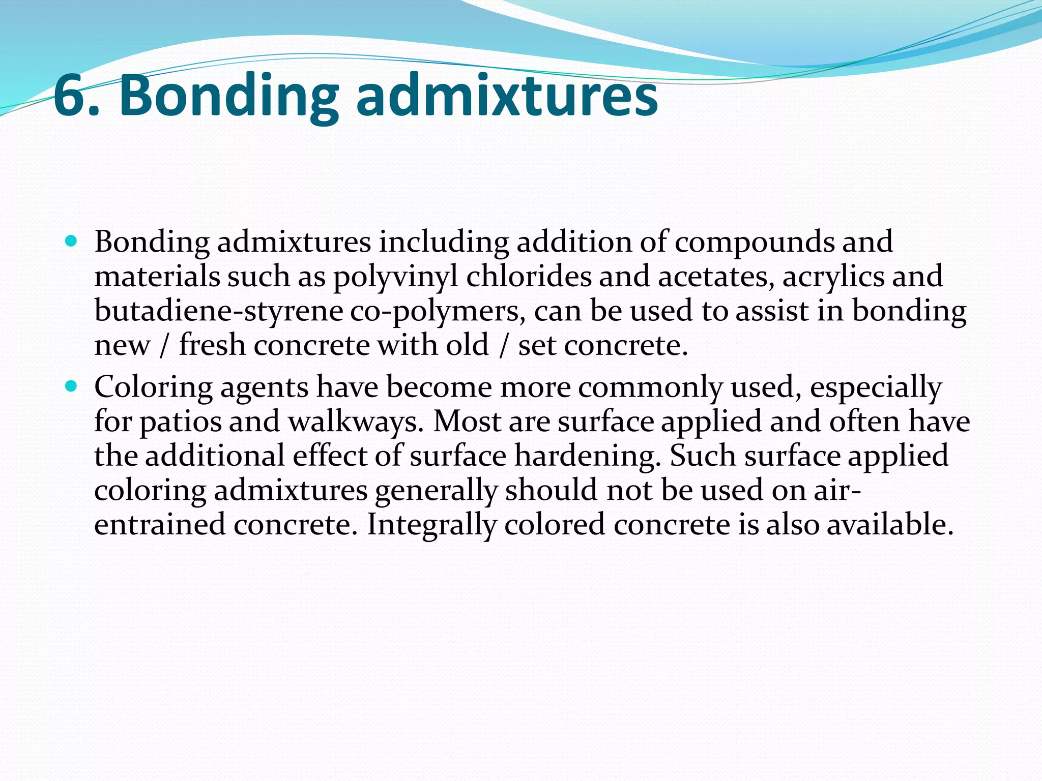 Cement Chemical admixtures | PPT