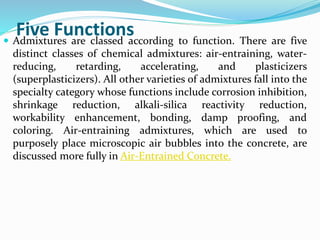 Cement Chemical admixtures | PPT