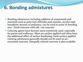Cement Chemical admixtures | PPT