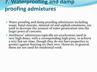 Cement Chemical admixtures | PPT