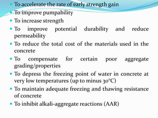Cement Chemical admixtures | PPT