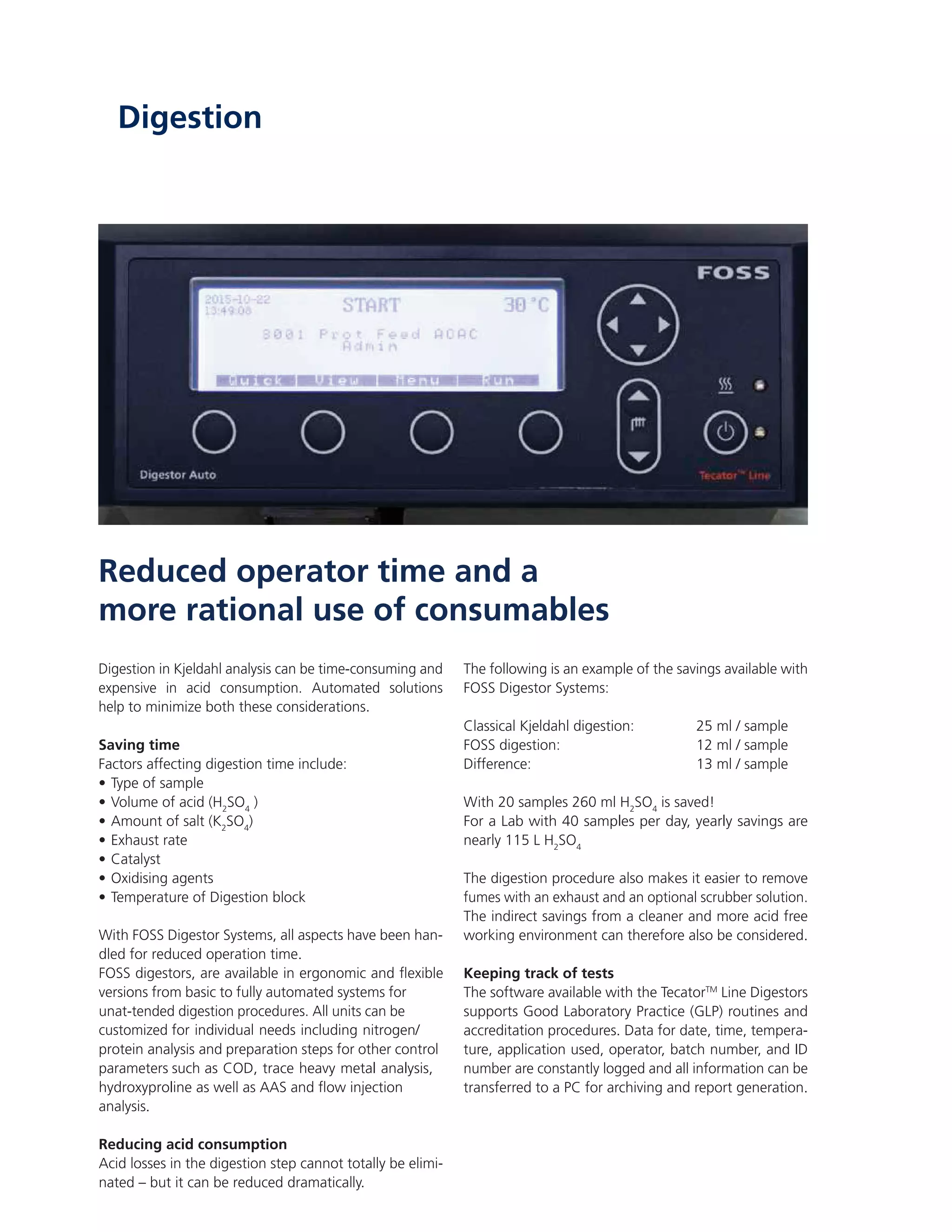 FOSS Laboratory Analysis Solutions | PDF