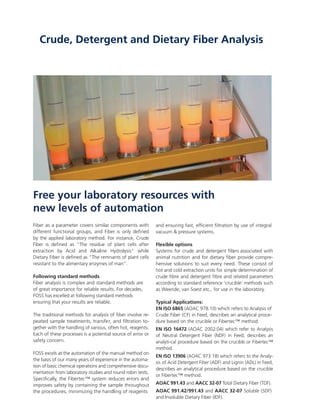 FOSS Laboratory Analysis Solutions | PDF