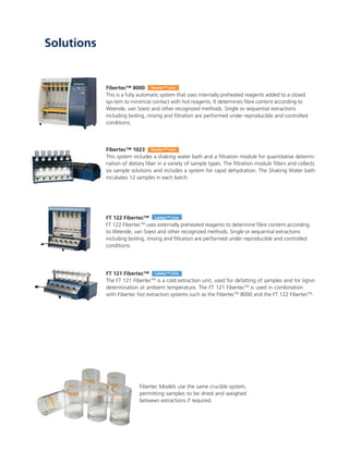 FOSS Laboratory Analysis Solutions | PDF