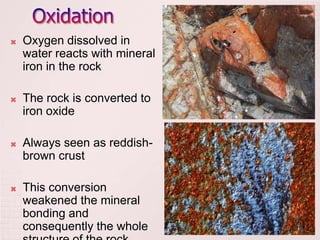 Chemical and biological weathering lesson 5 | PPTX