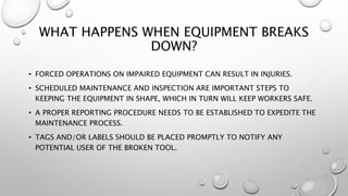 Chemical and equipment safety training | PPTX