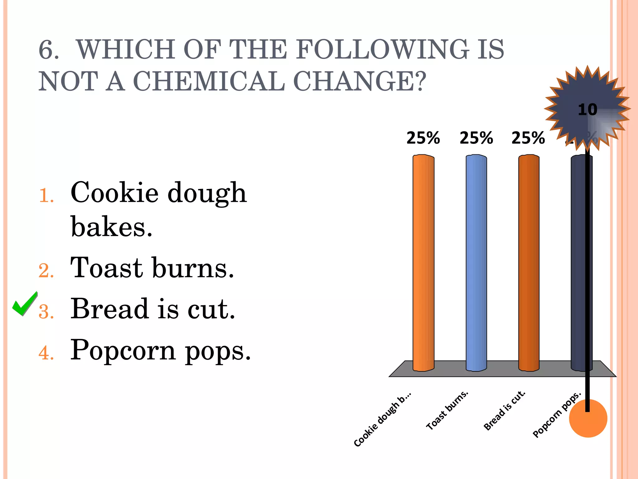 Chemical And Physical Changes Quiz 1 | PPT