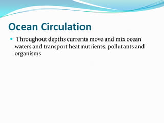 Chemical and physical features of seawater and the | PPTX