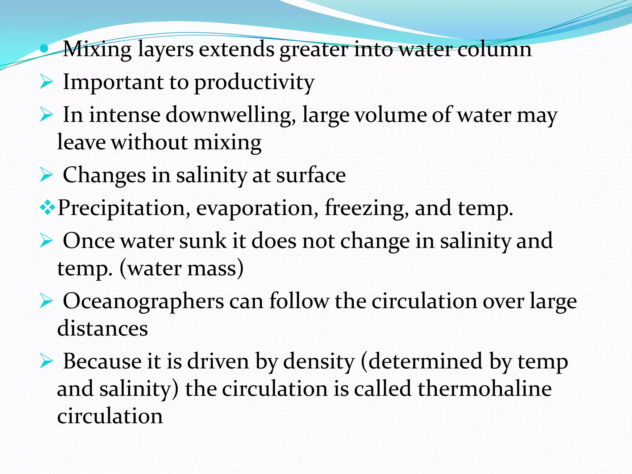 Chemical and physical features of seawater and the | PPTX