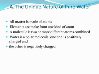 Chemical and physical features of seawater and the | PPTX