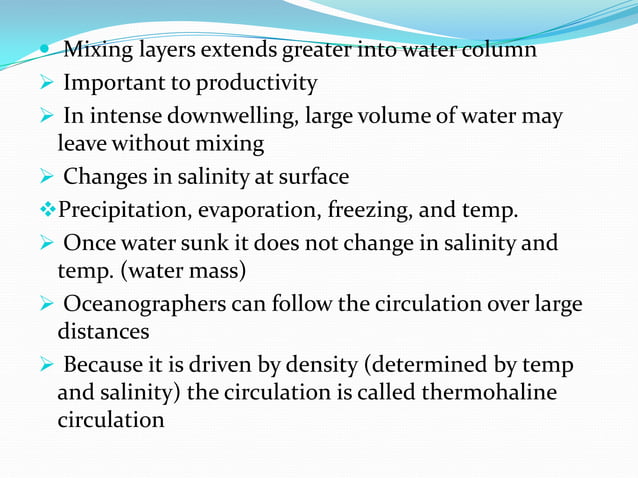 Chemical and physical features of seawater and the | PPTX | Chemistry ...