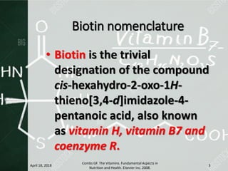 Chemical and physical properties of biotin | PPT