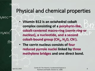 Chemical and physical properties of cyanocobalamin | PPSX