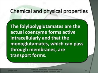Chemical and physical properties of folate | PPSX
