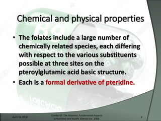 Chemical and physical properties of folate | PPSX