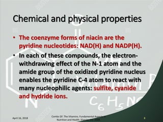 Chemical and physical properties of niacin | PPSX