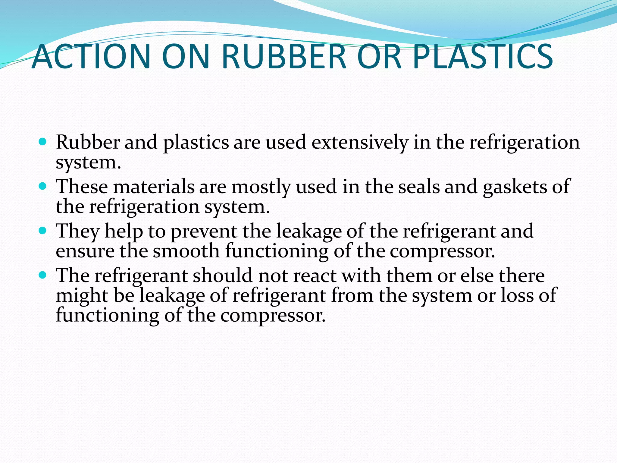 Chemical and physical properties of refrigerants | PPTX