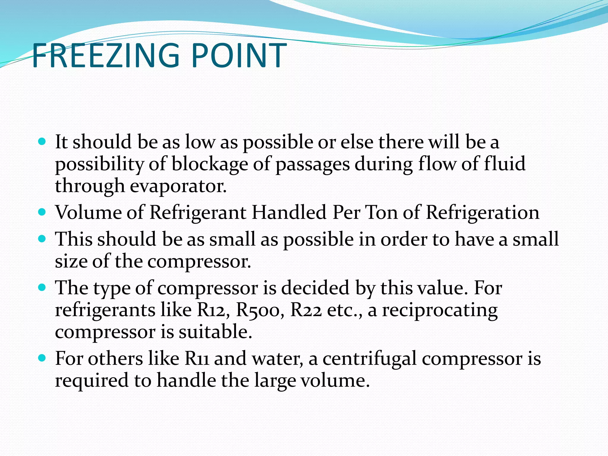 Chemical and physical properties of refrigerants | PPTX