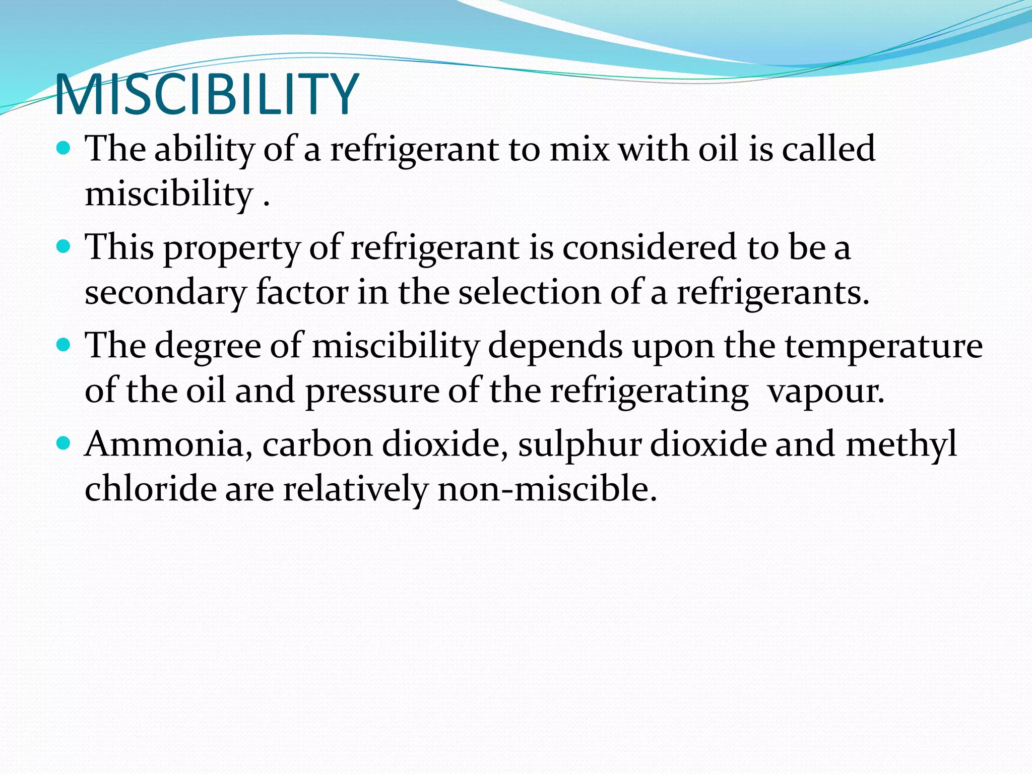 Chemical and physical properties of refrigerants | PPTX