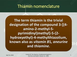 Chemical and physical properties of thiamin | PPSX