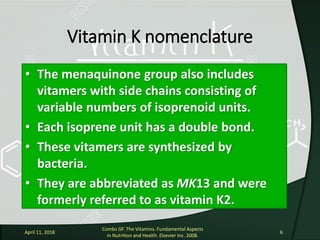 Chemical and physical properties of vitamin K | PPSX