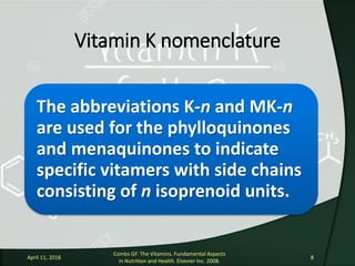 Chemical and physical properties of vitamin K | PPSX