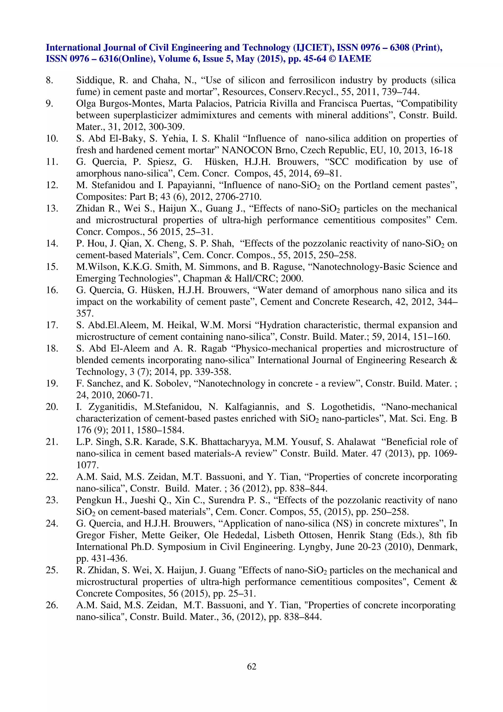 CHEMICAL AND PHYSICO-MECHANICAL PROPERTIES OF COMPOSITE CEMENTS CONTAINING MICRO- AND NANO ...