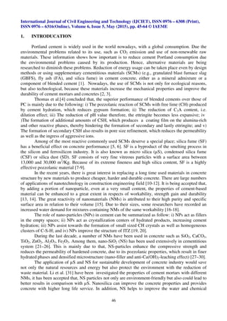 CHEMICAL AND PHYSICO-MECHANICAL PROPERTIES OF COMPOSITE CEMENTS CONTAINING MICRO- AND NANO ...