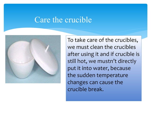 Chemical Apparatus of Crucible And Dessicator. | PPTX | Chemistry | Science