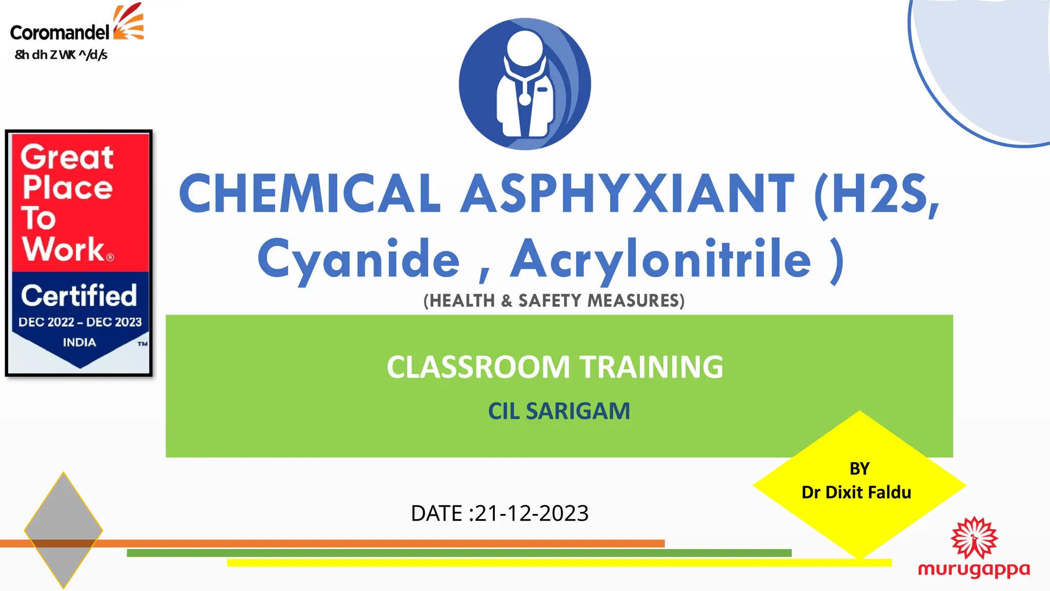 Chemical Asphyxian Health & Safety Measures ( H2S , Cyanide ...