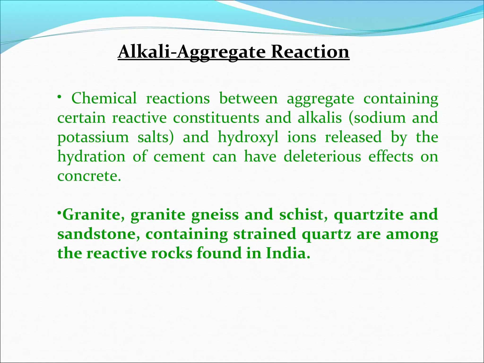 Chemical attack in concrete | PPT