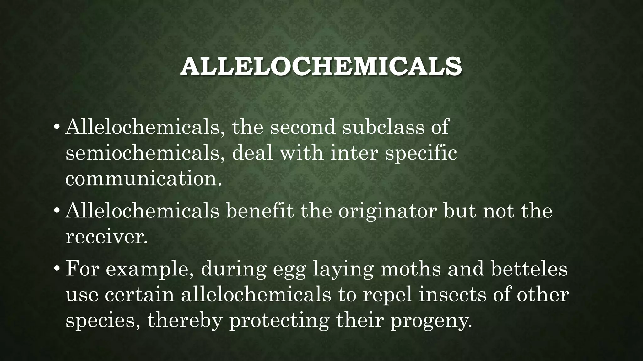 Chemical attraction in moths & honey bees | PPTX