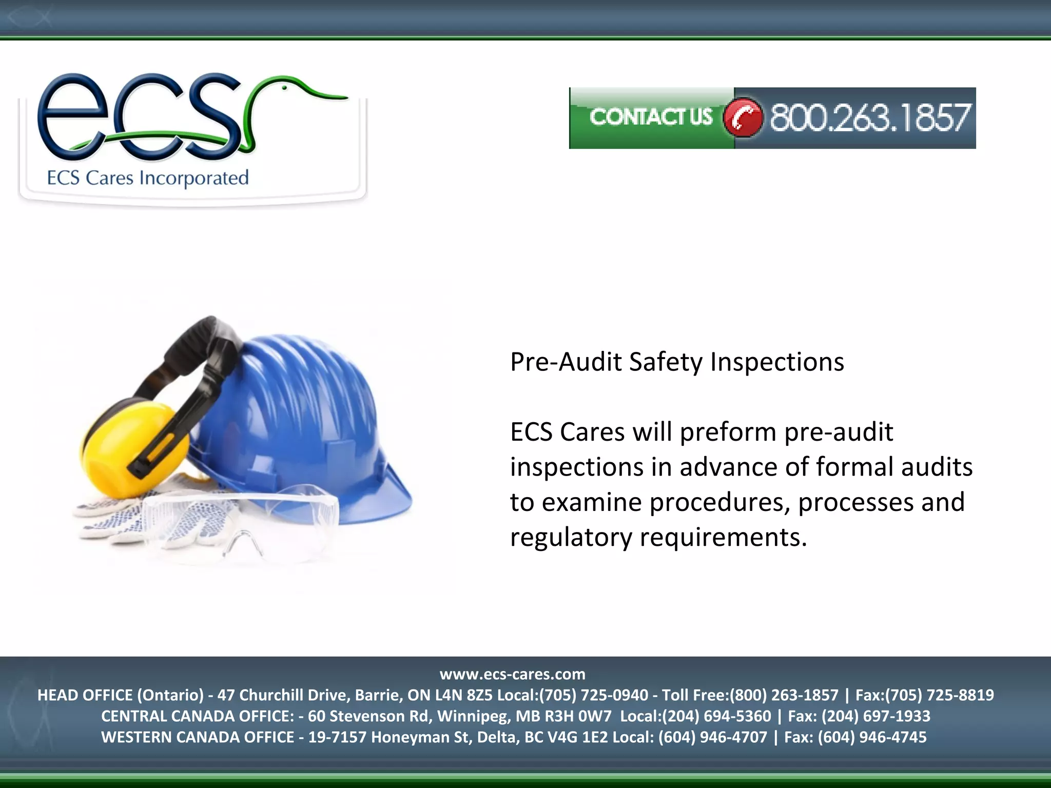 Chemical Audits by ECS | PPT