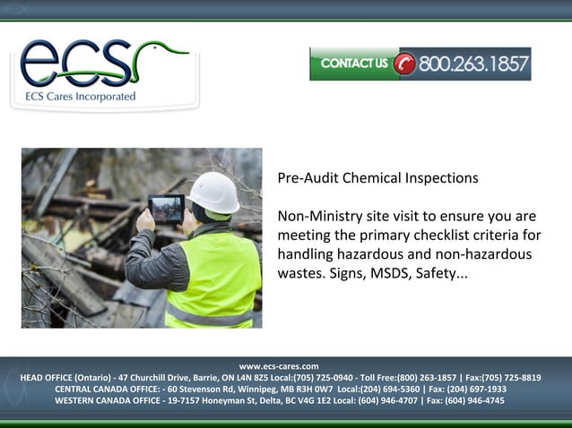 Chemical Audits by ECS | PPT