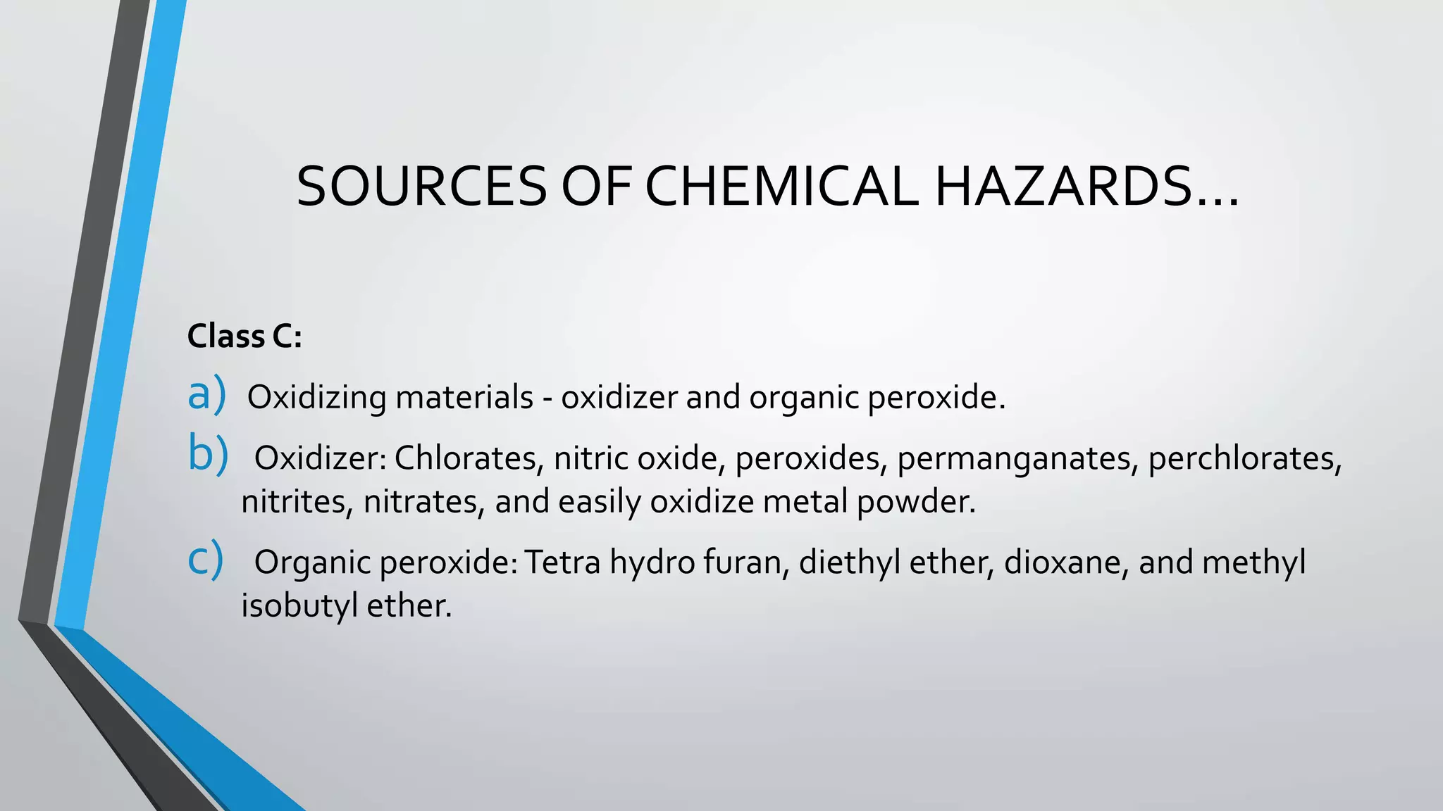 Chemical based hazards in pharmaceutical | PPTX