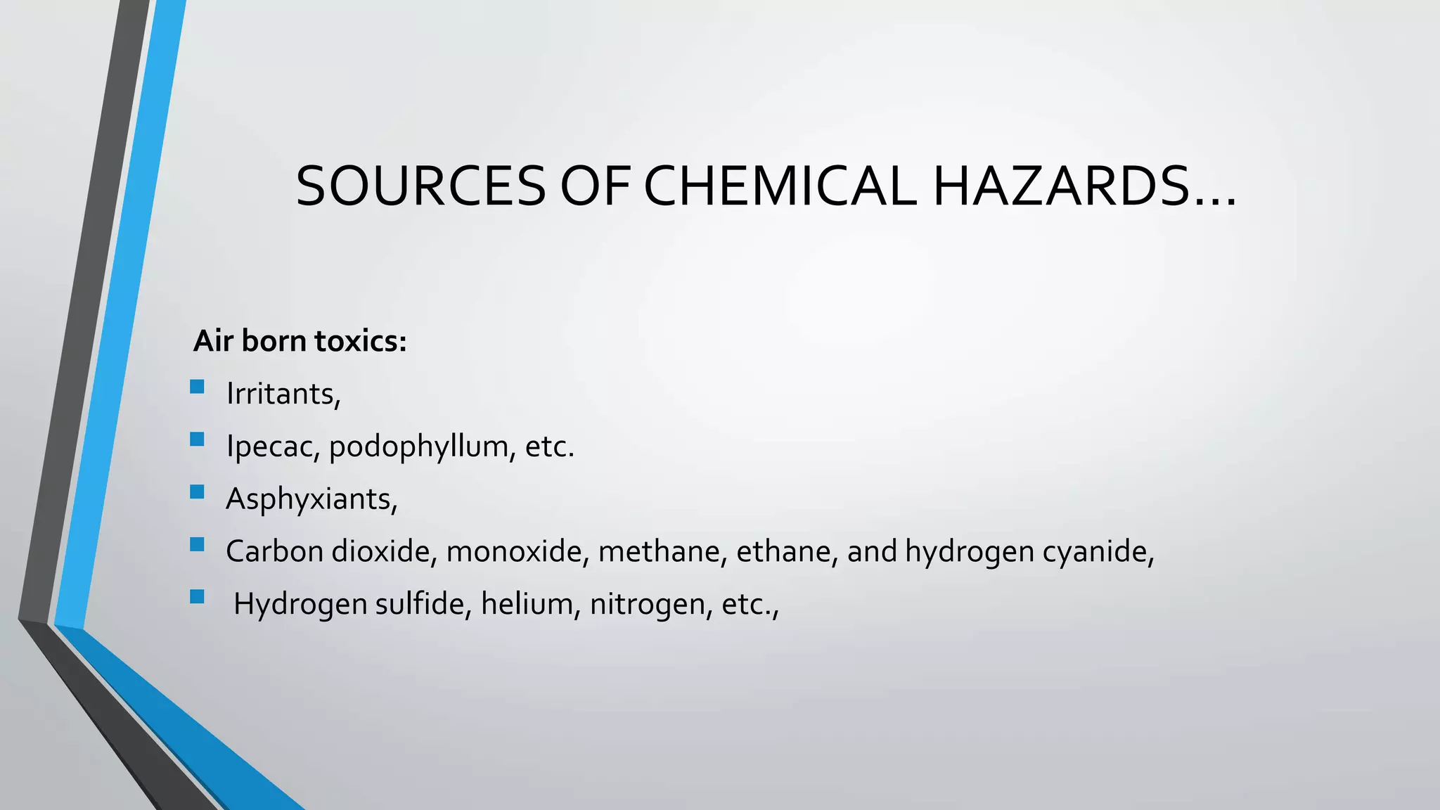 Chemical based hazards in pharmaceutical | PPTX