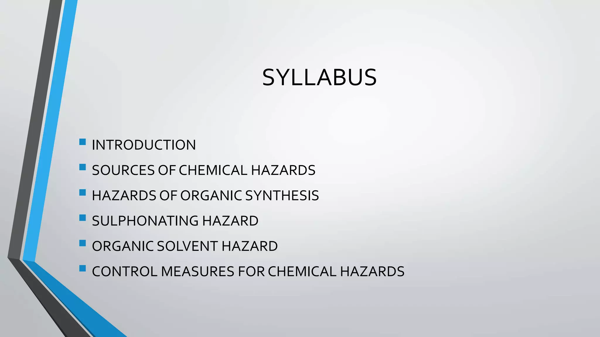 Chemical based hazards in pharmaceutical | PPTX