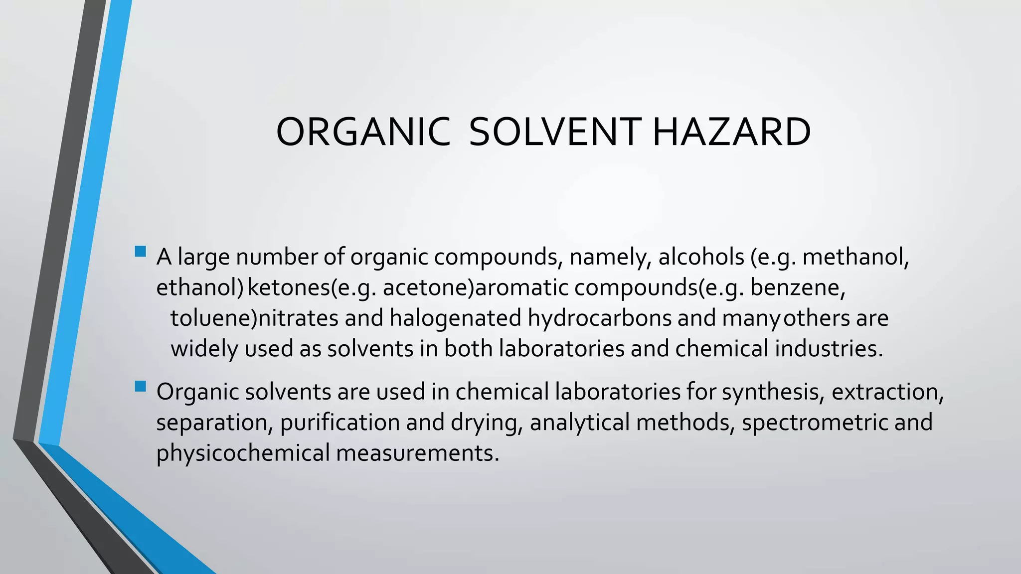 Chemical based hazards in pharmaceutical | PPTX