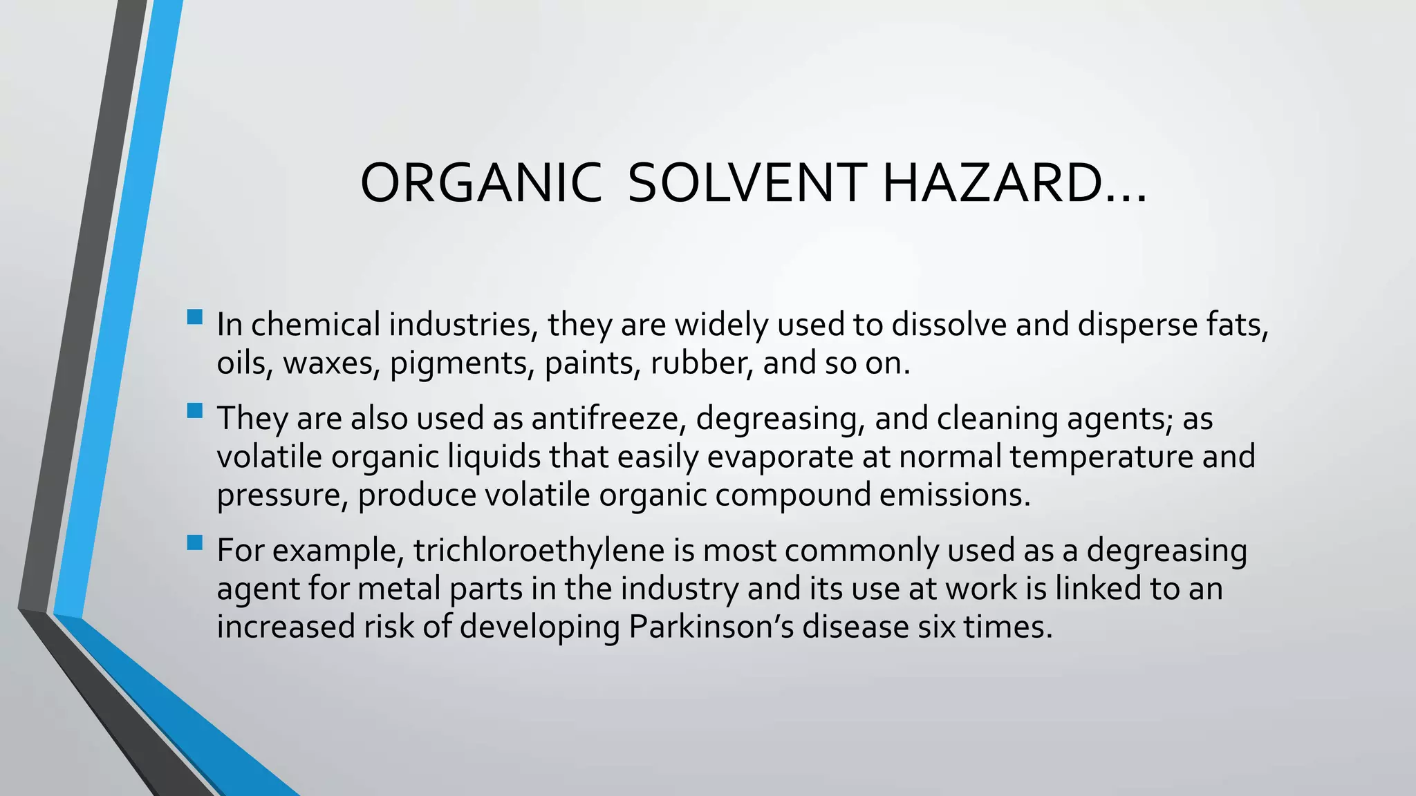 Chemical based hazards in pharmaceutical | PPTX