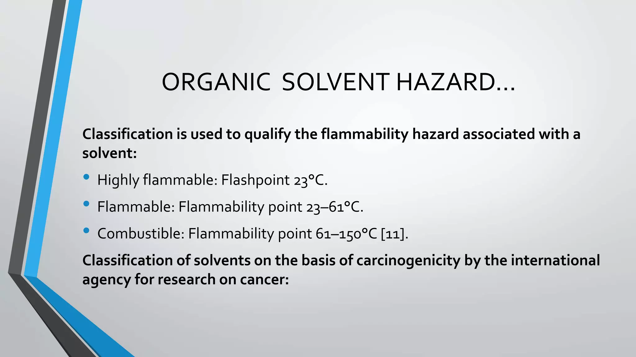 Chemical based hazards in pharmaceutical | PPTX