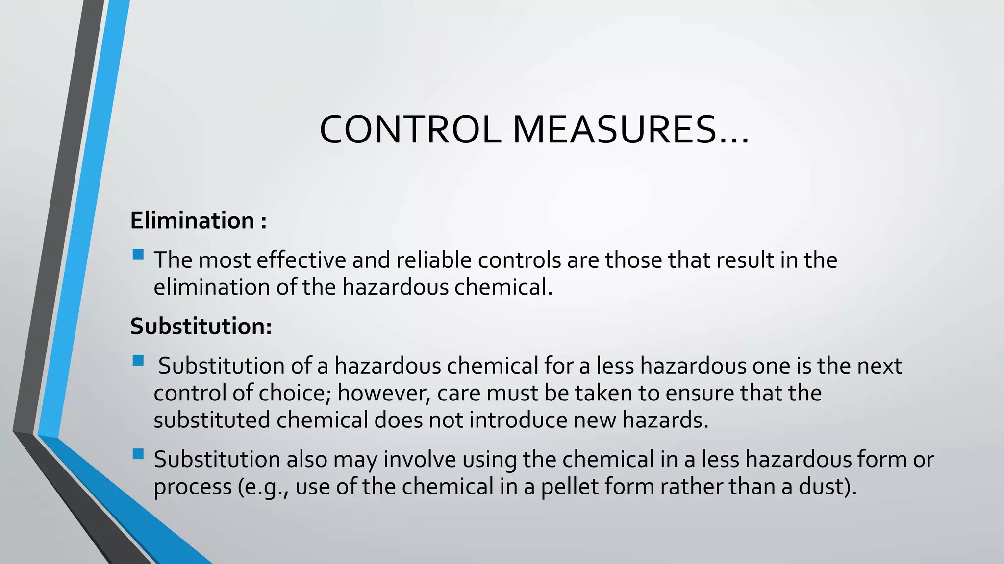 Chemical based hazards in pharmaceutical | PPTX