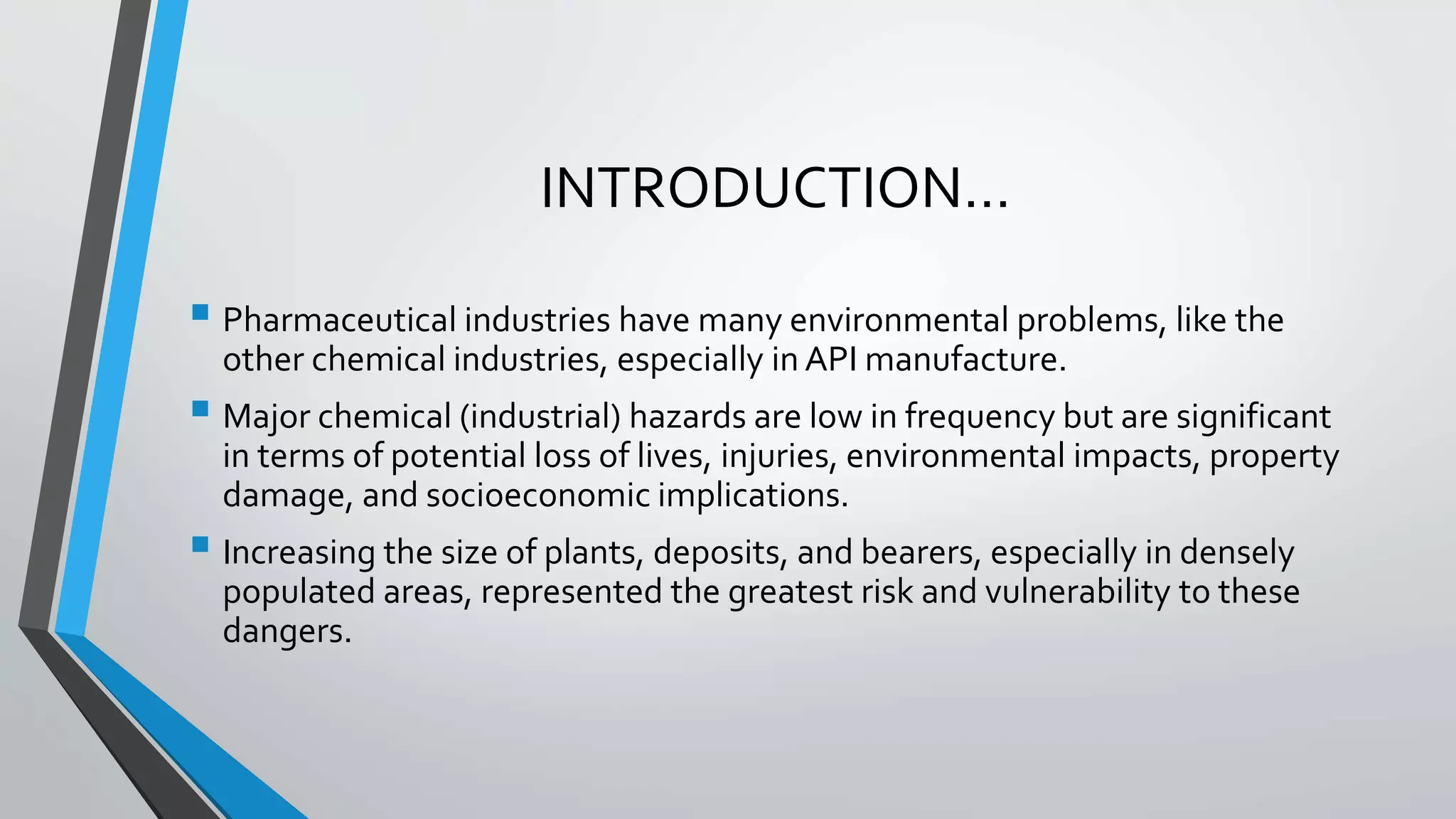 Chemical based hazards in pharmaceutical | PPTX